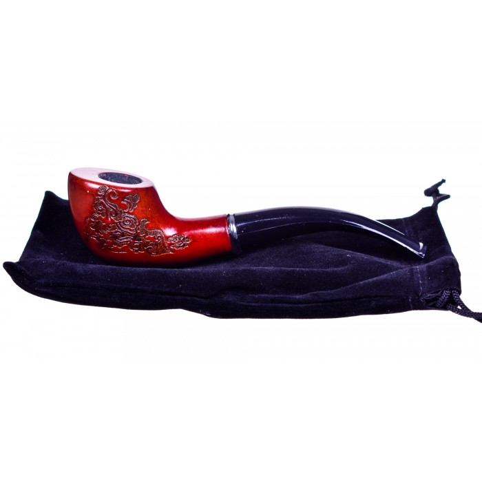 6" Fancy Wooden Pipe - Nirvana Series with Carving Filigree -The ...