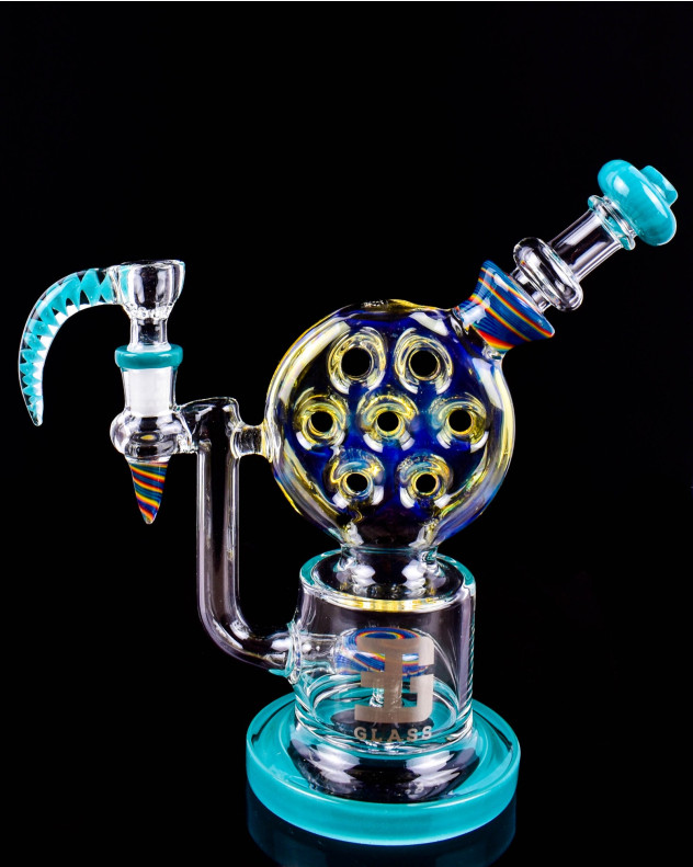 Crimson Seven Shooter Revolver Bong | $69.99 | Free Shipping -SmokeDay