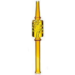 Freezable Glycerine Glass Nectar Collector - Amber -SmokeDay