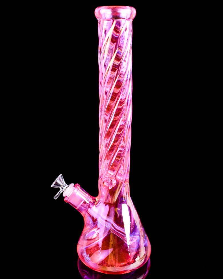 Infinite Love - Atomic Glass - 16" Thick Iridescent Beaker Bong - Pink ...