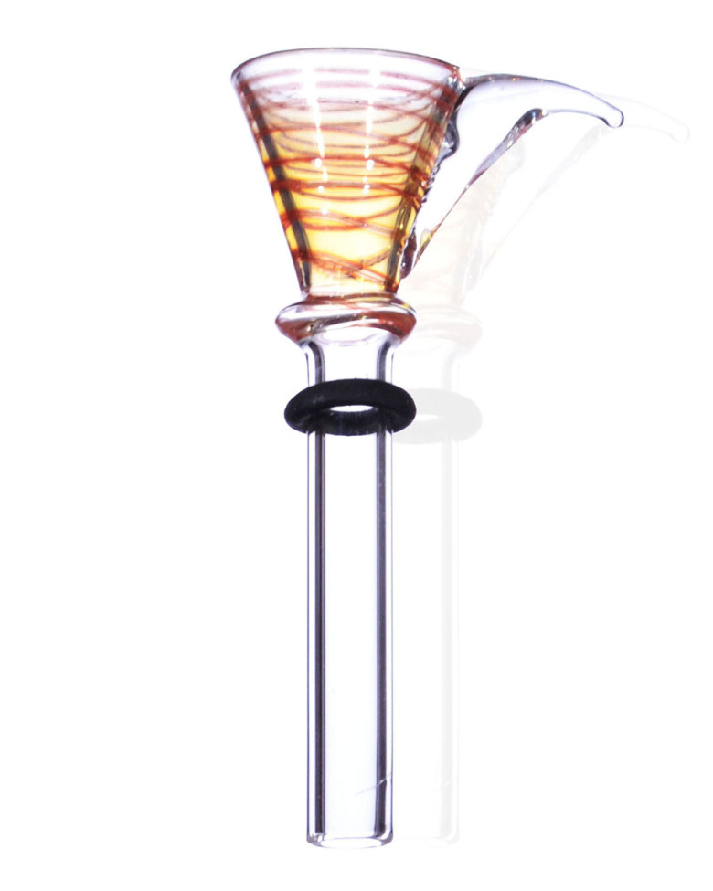 Glass Stem Slider Funnel Style With Handle -SmokeDay