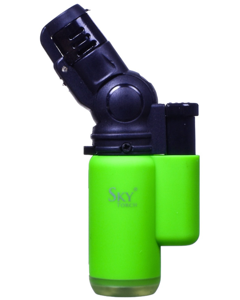 Sky® Torch - Premium Mini Swivel Neon Angled Torch Lighter - Green ...