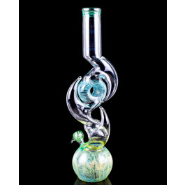 16" The Milky Way Double Horned Thick Glass Zong Bong -SmokeDay