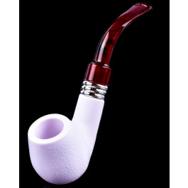 White Classic Sherlock Pipe -SmokeDay