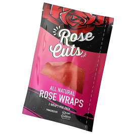 Rose Palms Pink Rose Cuts Wraps - Single Pouch -SmokeDay