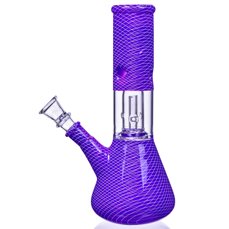 8" Matrix Percolator Girly Bong With Down Stem And Bowl - Purple -The ...