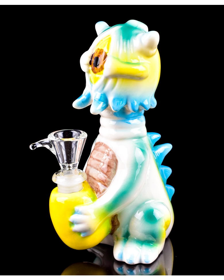 Baby Dinosaur - 7" Cute Animal One Eyed Ceramic Bong -SmokeDay