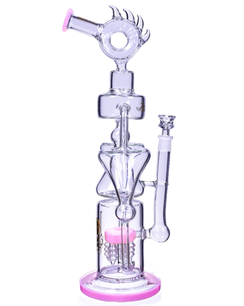 Chamber's of Smoke - Lookah® - 17" Alien 5-Arm Tree Perc Bong- Milky ...