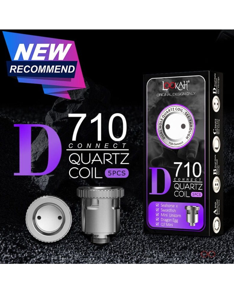 Lookah® - 710 Quartz Wax Dish Coils - D -SmokeDay