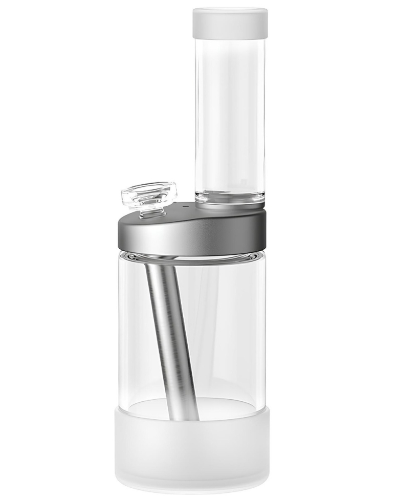 Honest Capsule Water Pipe - Silver -SmokeDay