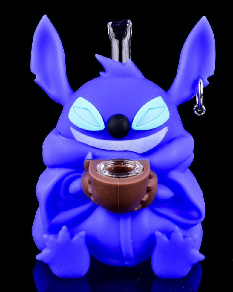 Cute Silicone Stitch Bong | $19.99 | Free Shipping -SmokeDay